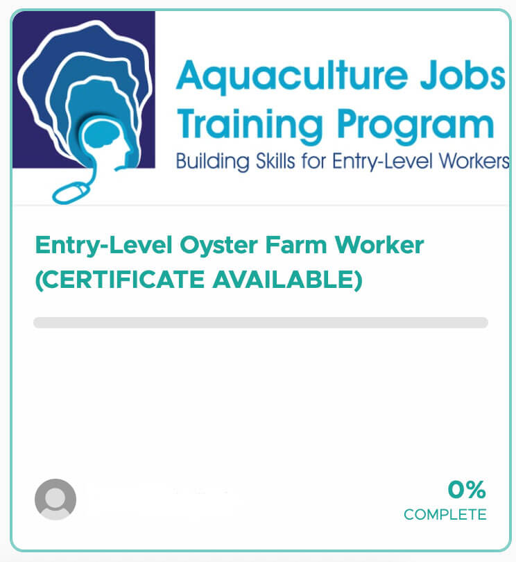 Online Training – East Coast Shellfish Growers Association